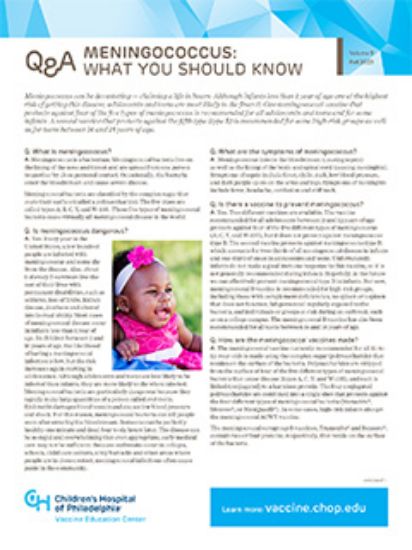 Your store. Meningococcus tear pad